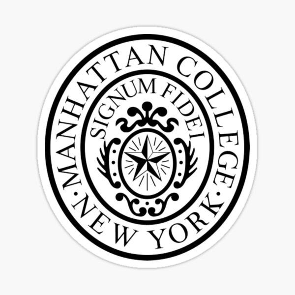 "Manhattan College" Sticker for Sale by TriPineMall | Redbubble