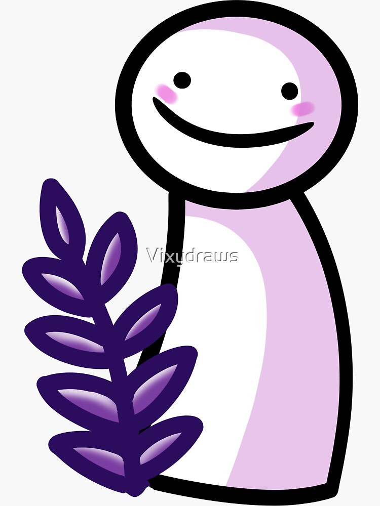 "Dream blob with purple leaves" Sticker for Sale by Vixydraws | Redbubble
