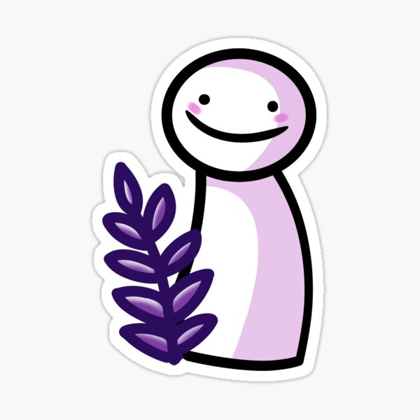"Dream blob with purple leaves" Sticker for Sale by Vixydraws | Redbubble