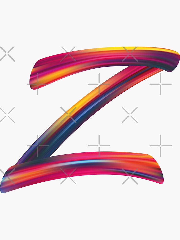 "Z character alphabet ABC,XYZ letters" Sticker for Sale by TokaDesignss ...