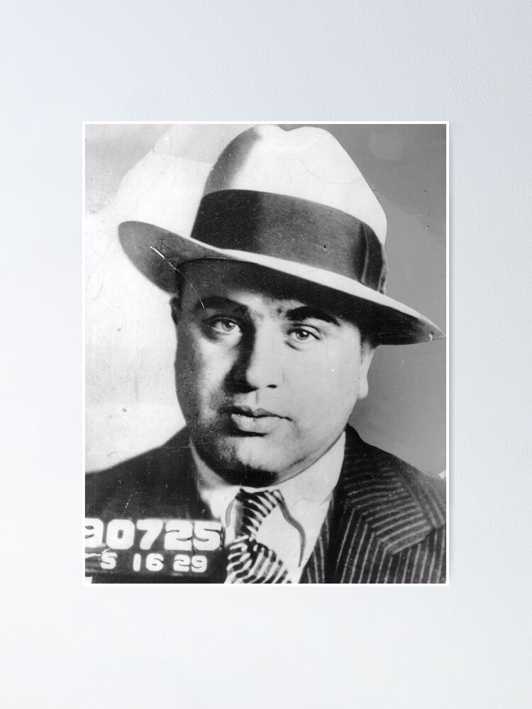 "Al Capone Mug Shot" Poster for Sale by ArtWordsApparel | Redbubble