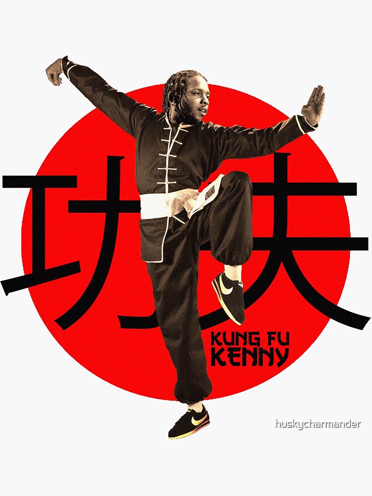 "Kung Fu Kenny (Kendrick Lamar)" Sticker for Sale by huskycharmander ...