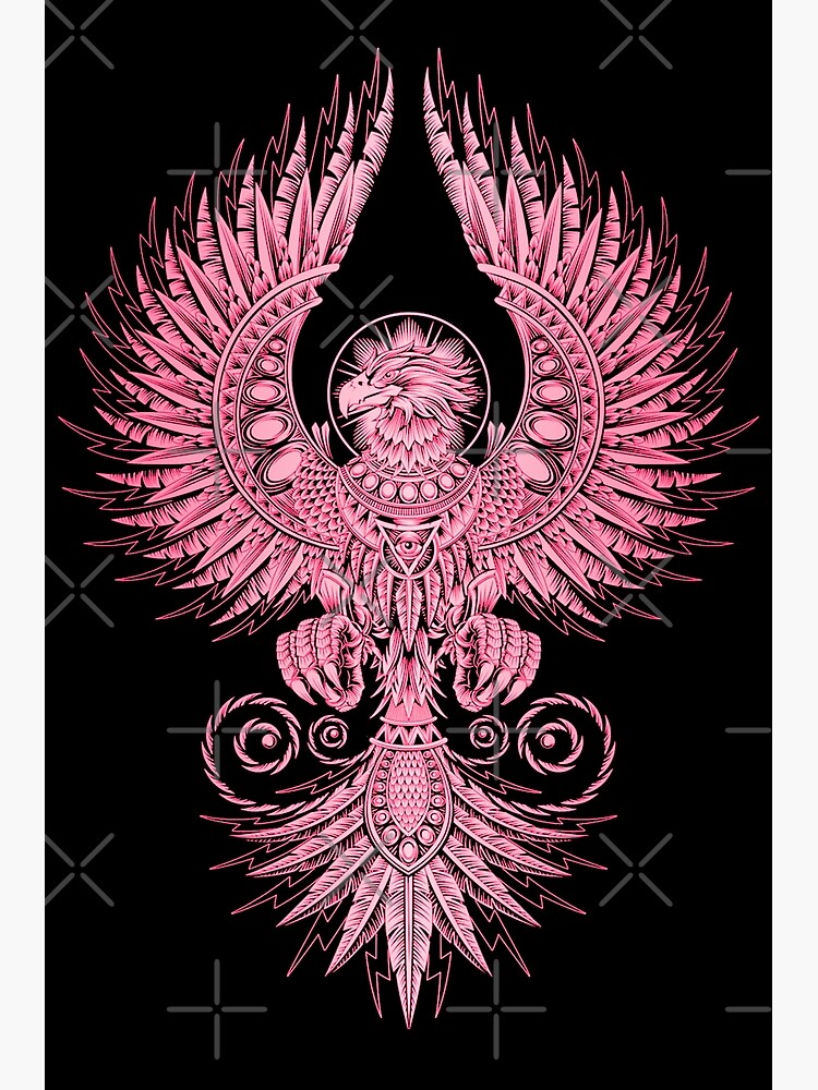 "pink phoenix mandala" Poster for Sale by dr-black | Redbubble