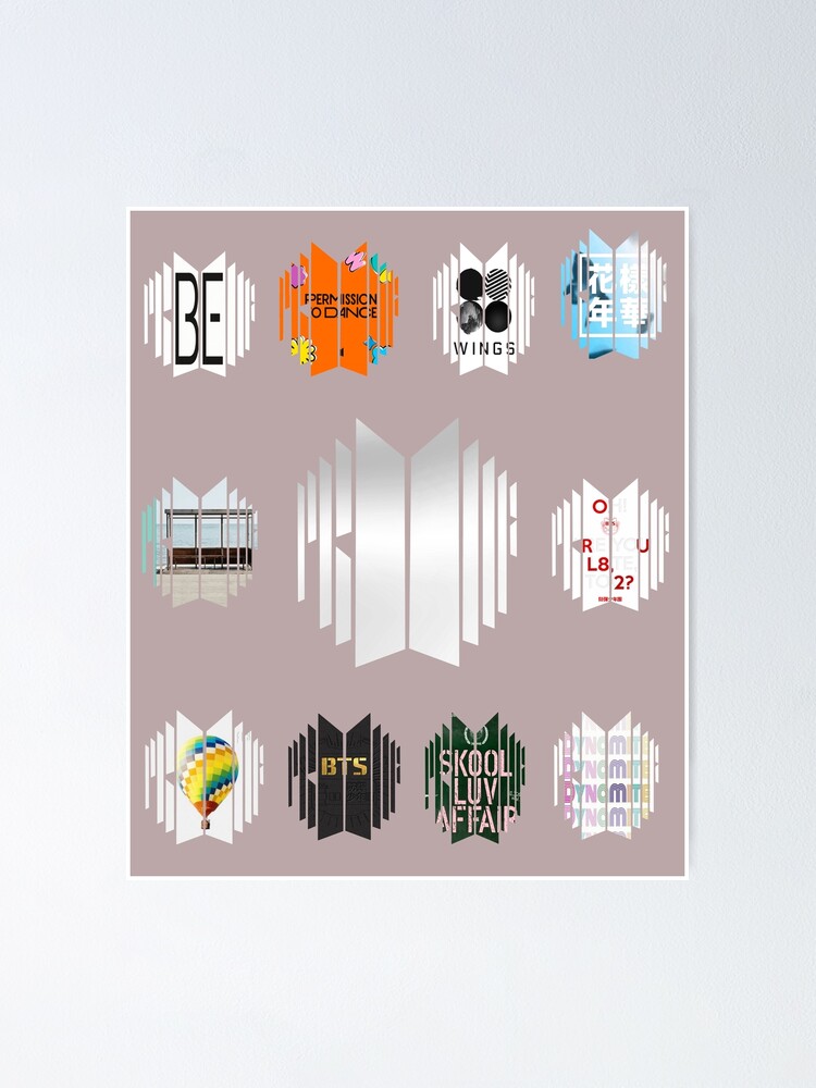 " Bts albums stickers set 2" Poster for Sale by suny-shop | Redbubble