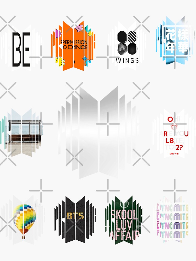 " Bts albums stickers set 2" Sticker for Sale by suny-shop | Redbubble