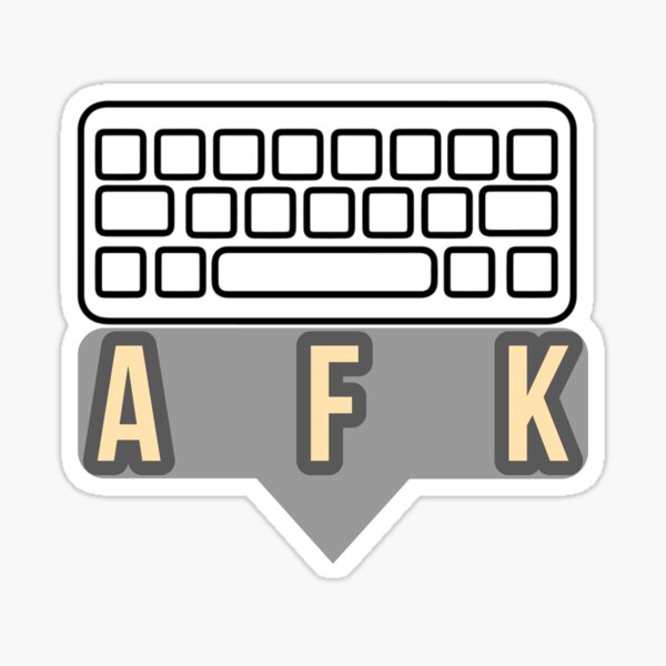 "AFK" Sticker for Sale by Magi-Nation | Redbubble