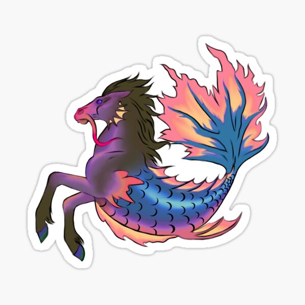"Angry Kelpie horse" Sticker by TalonessCstudio | Redbubble