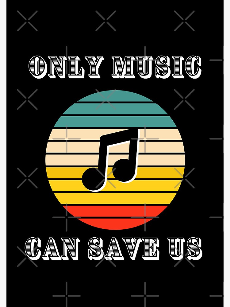 "Only Music Can Save Us" Spiral Notebook by fabrice1987 | Redbubble