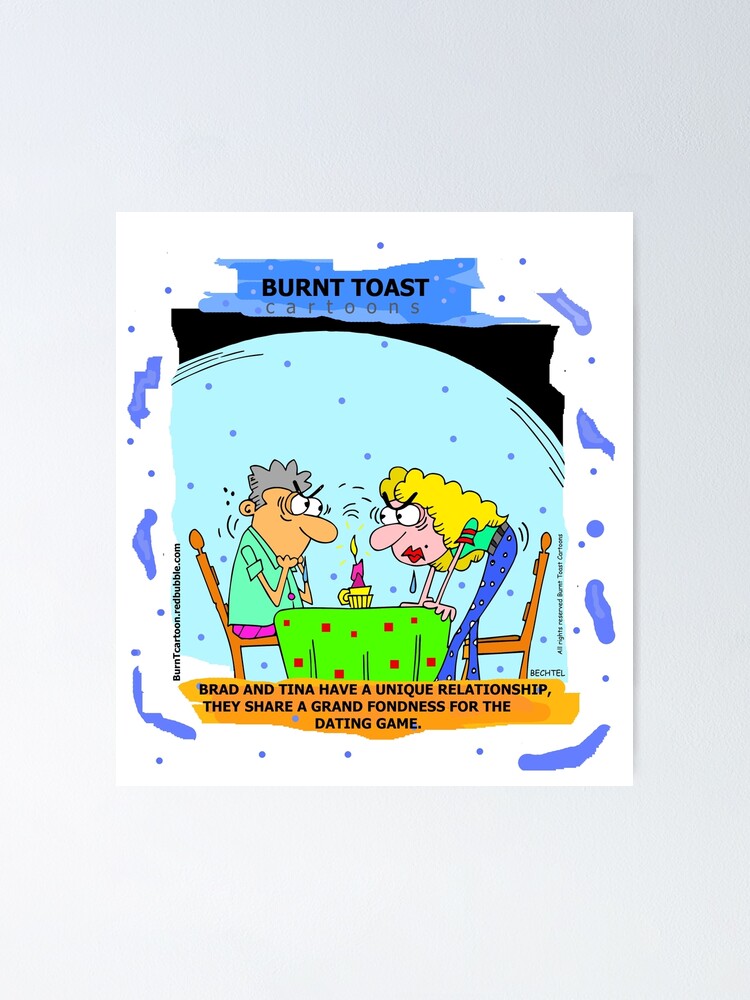 "The Staring Game" Poster for Sale by BurnTcartoons | Redbubble