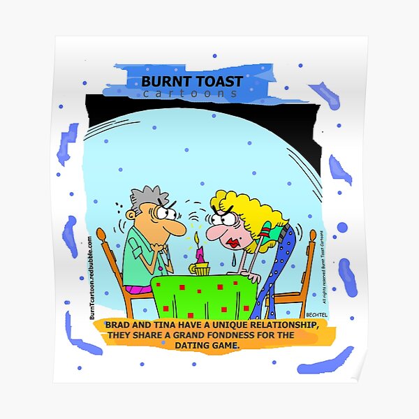 "The Staring Game" Poster for Sale by BurnTcartoons | Redbubble