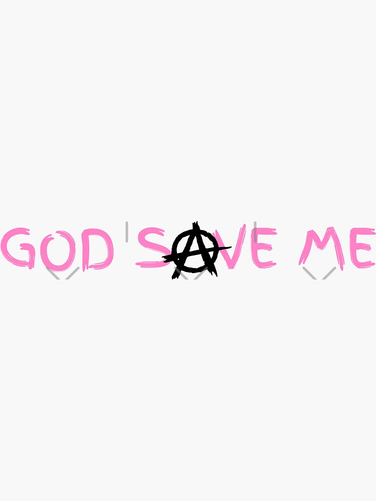 "god save me" Sticker for Sale by Caitlin3696 | Redbubble