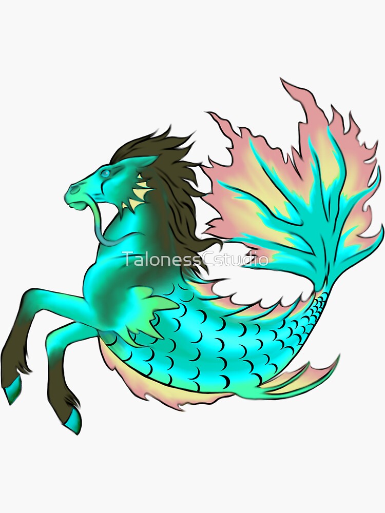 "Angry Kelpie horse" Sticker for Sale by TalonessCstudio | Redbubble