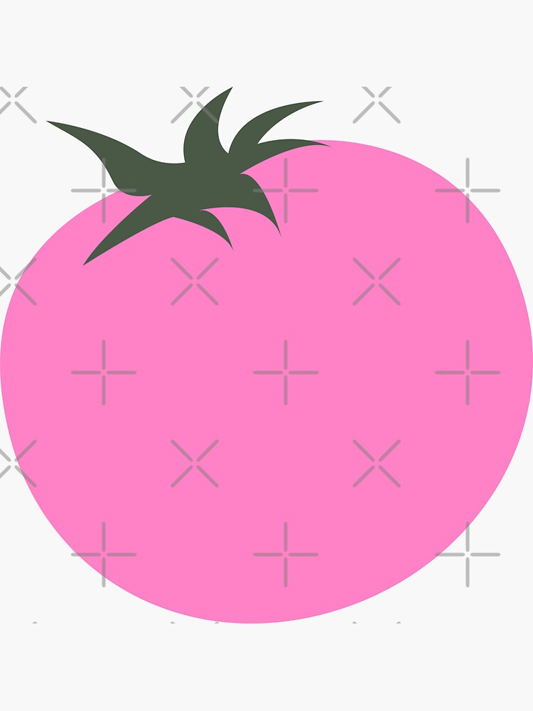 "pink tomato" Sticker for Sale by Caitlin3696 | Redbubble