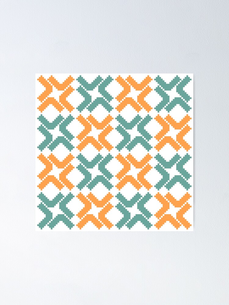 "Pinwheels Pixel Art Pattern" Poster for Sale by jebi-garden | Redbubble