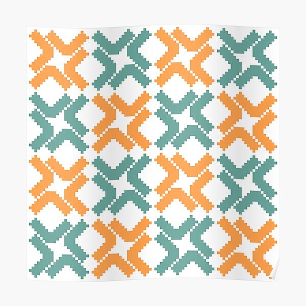 "Pinwheels Pixel Art Pattern" Poster for Sale by jebi-garden | Redbubble