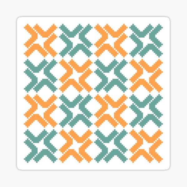 "Pinwheels Pixel Art Pattern" Sticker for Sale by jebi-garden | Redbubble