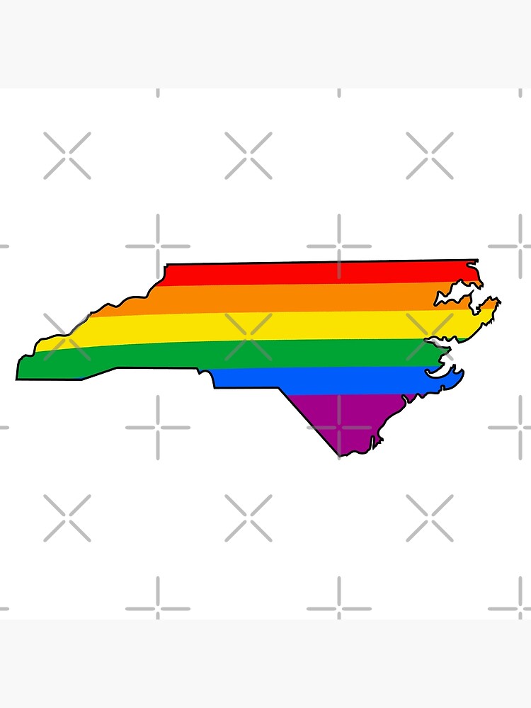 "North Carolina Rainbow Pride" Poster for Sale by Gayesthetic | Redbubble