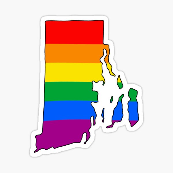 "Rhode Island Rainbow Pride" Sticker for Sale by Gayesthetic | Redbubble