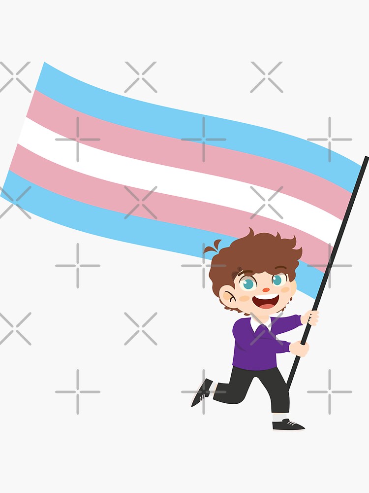 "Karl Jacobs Trans Flag" Sticker for Sale by sunlitsap | Redbubble