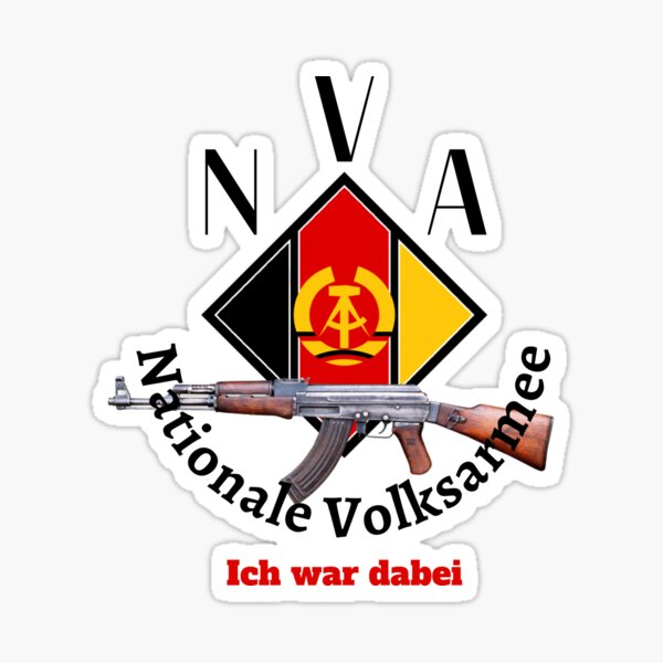 "NVA, Nationale Volksarmee, ich war dabei" Sticker von Siudesigns ...