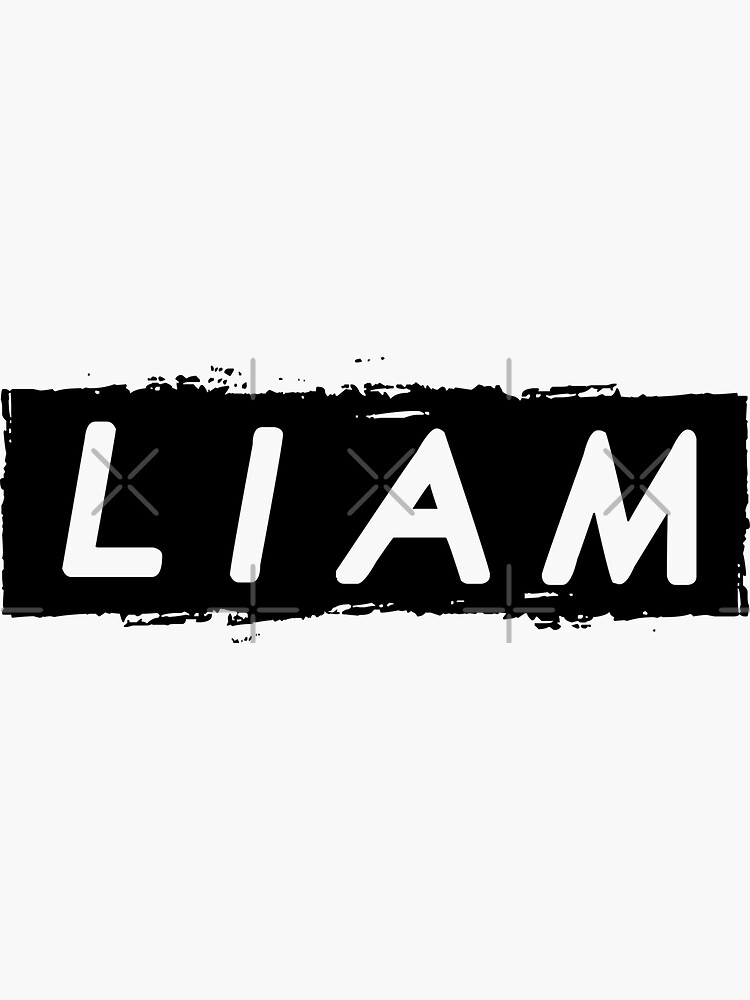 "Liam" Sticker for Sale by tknamerch | Redbubble