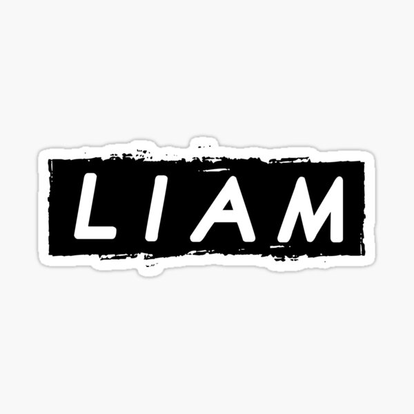 "Liam" Sticker for Sale by tknamerch | Redbubble