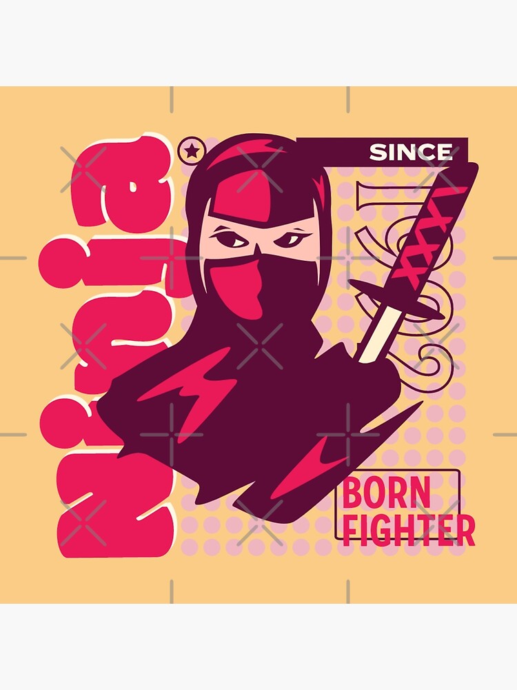 "The Ninja Master Born Fighter" Poster for Sale by Stricely | Redbubble