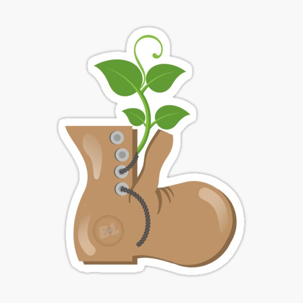 "Wall-E Boot" Sticker by Austendipity | Redbubble