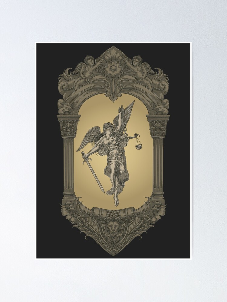 "The Goddess Of Themis or Lady of Justice" Poster for Sale by ...