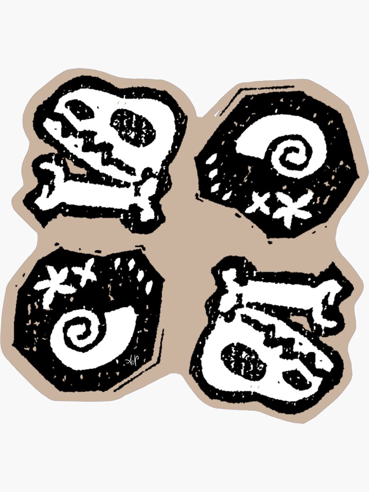 "AC Fossils" Sticker by Anobledesigner | Redbubble