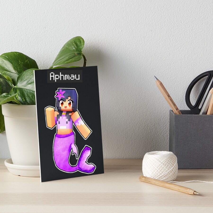 "Aphmau Minecraft Mermaid" Art Board Print for Sale by SpenceaYoung ...