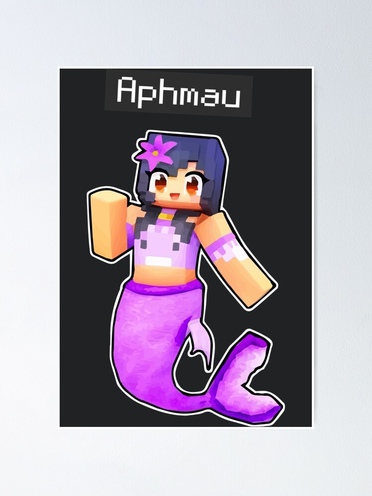 "Aphmau Minecraft Mermaid" Poster for Sale by SpenceaYoung | Redbubble