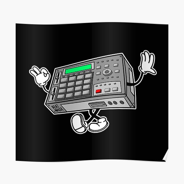 "Beat Maker Cartoon Character Music Producer" Poster for Sale by ...