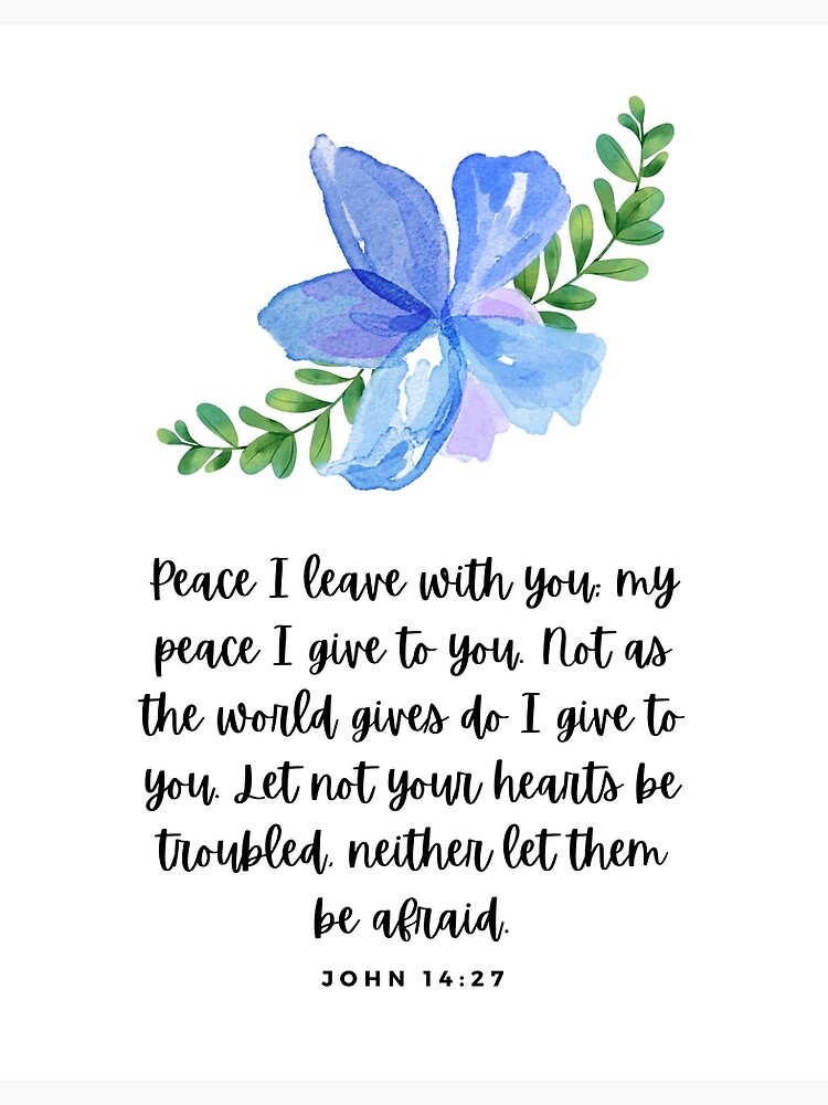 "Christian Merch - Peace I leave with you; my peace I give to you. Not ...