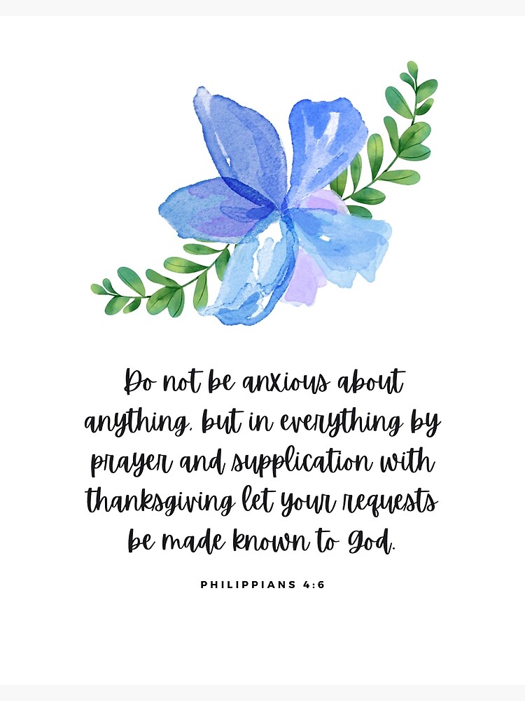 "Christian Merch - Do not be anxious about anything, but in everything ...