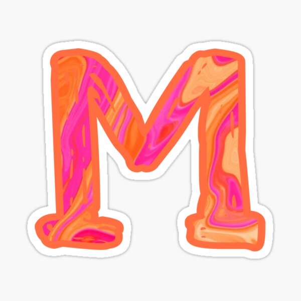 "Letter M" Sticker for Sale by kaileebreezy21 | Redbubble