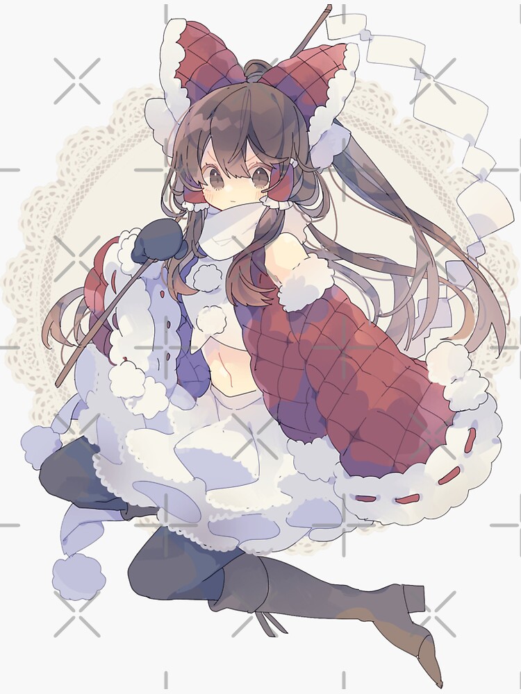 "Reimu Hakurei 2hu" Sticker by Rejinero | Redbubble