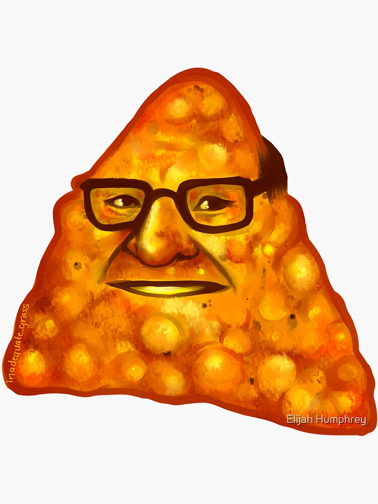 "Danny Dorito" Sticker by dezainabeibii | Redbubble