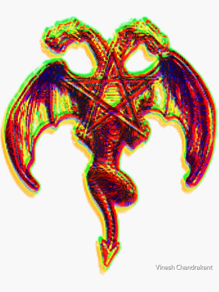 "Demonic star" Sticker for Sale by indusdreaming | Redbubble
