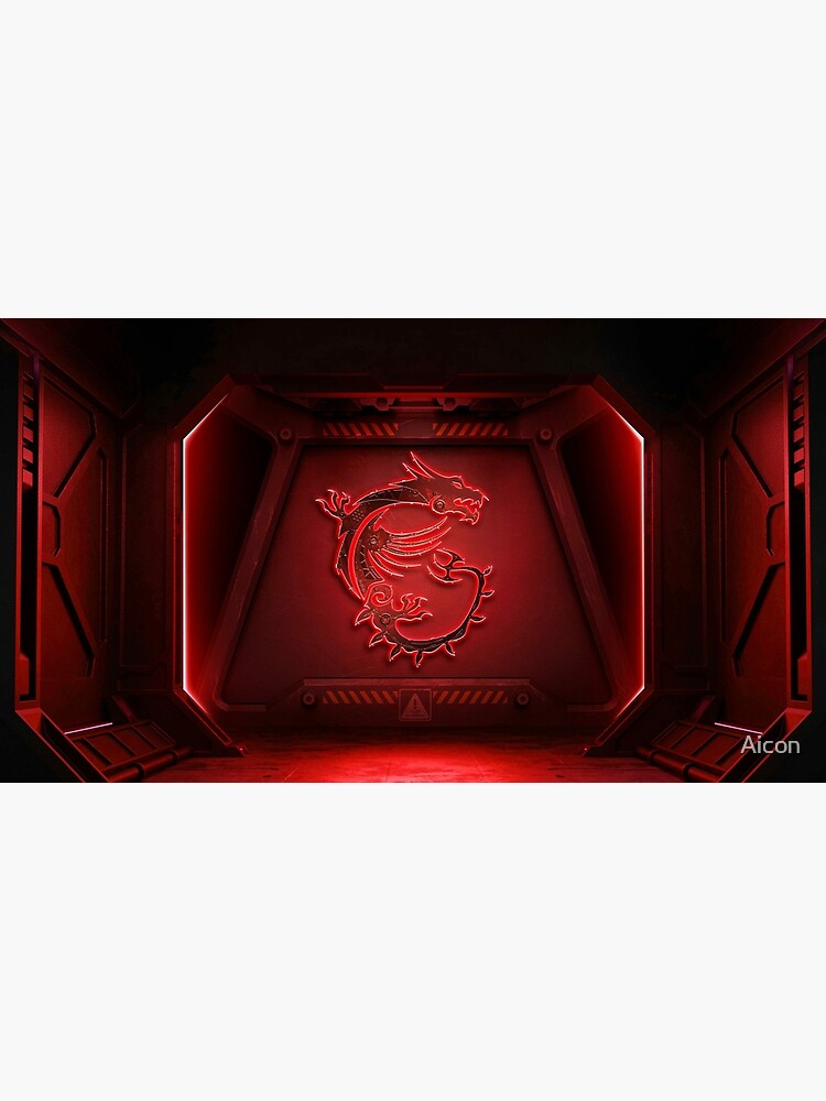 "MSI Dragon Digital Art" Poster for Sale by Aicon | Redbubble