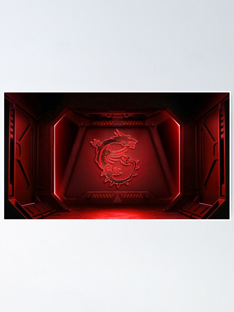 "MSI Dragon Digital Art" Poster for Sale by Aicon | Redbubble