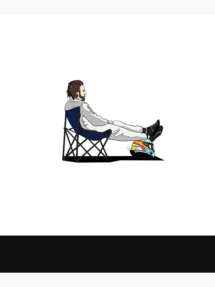 "Formula fernando alonso deckchair cutout" Poster for Sale by ...