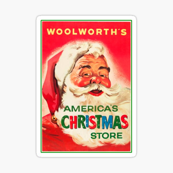 "Woolworth's America's Christmas Store" Sticker by TeeArcade84 | Redbubble