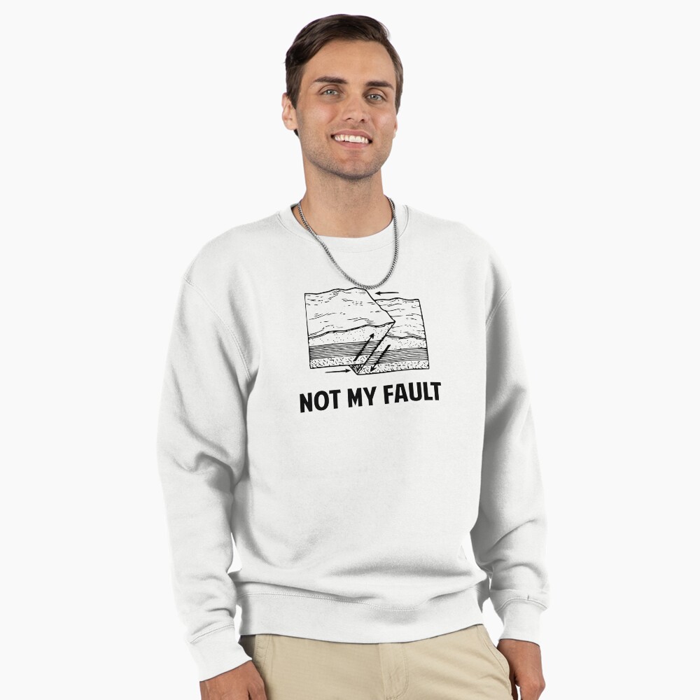 "Not My Fault" Sticker for Sale by TheShirtYurt | Redbubble