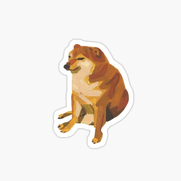"Cheems" Sticker for Sale by Junglekiten | Redbubble