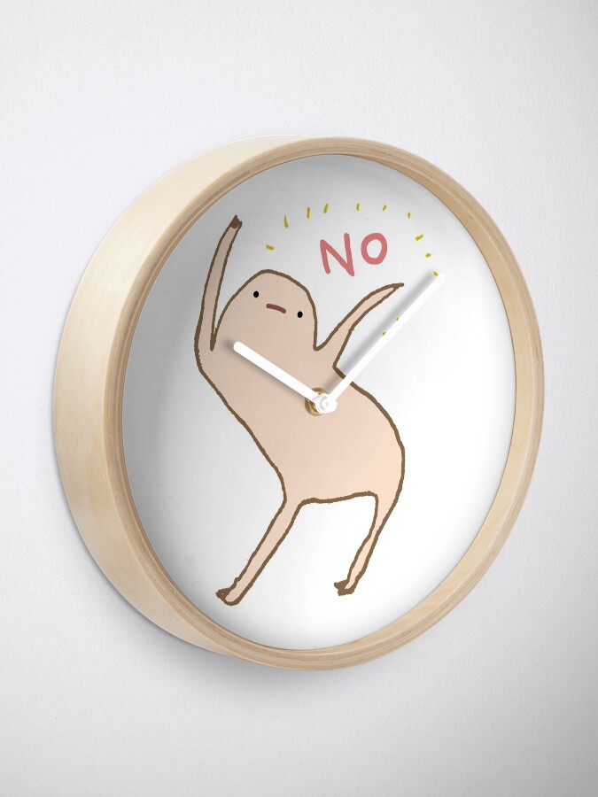 "Honest Blob Says No" Clock for Sale by SophieCorrigan | Redbubble