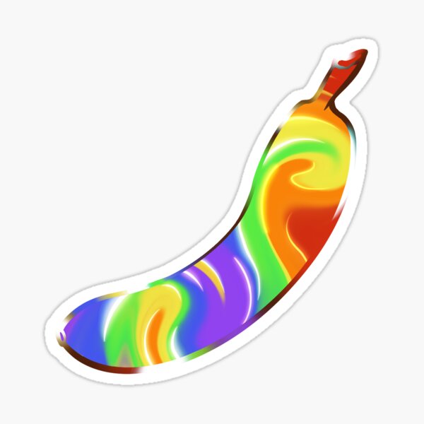 "sus banana" Sticker for Sale by LeafArashi | Redbubble