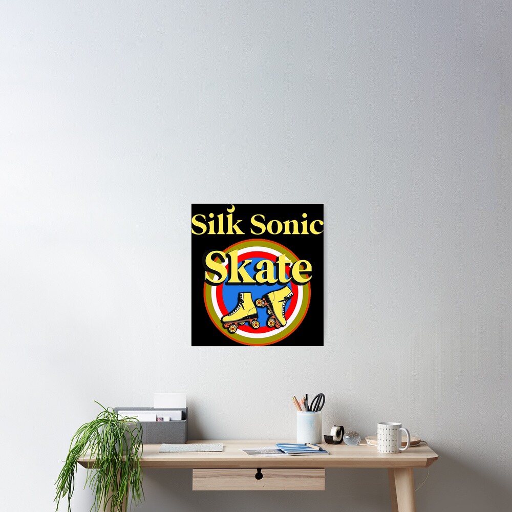 "skate logo slik sonic" Poster for Sale by ethylbotsf | Redbubble