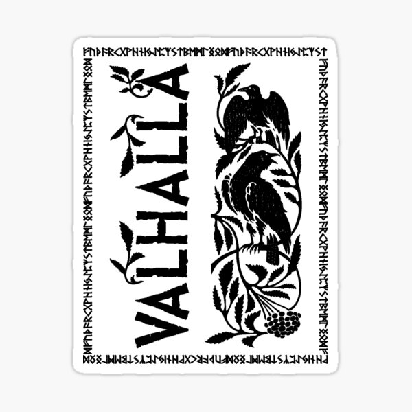 "Valhalla | Runic Alphabet | Viking | Odin's Ravens | Norse | Nordic ...