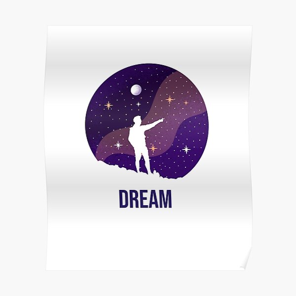 "Dream - Silhouette Stargazer" Poster for Sale by Mediascape | Redbubble